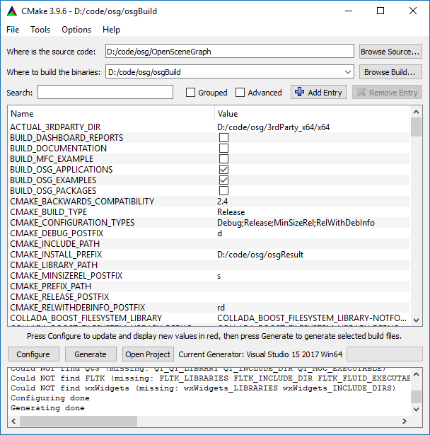 osg 3.4.1 编译 | wulu90.github.io